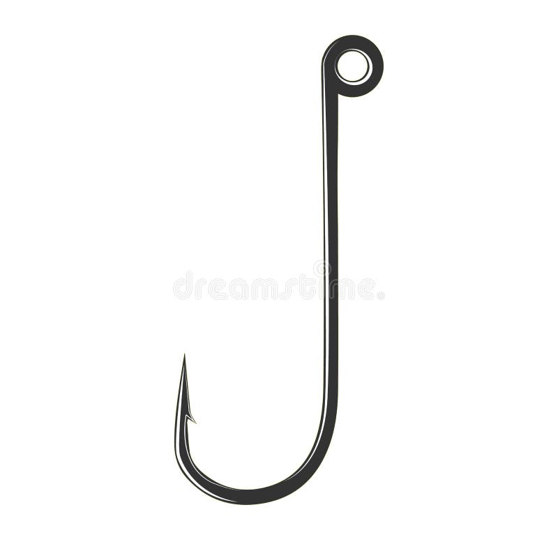 Black Fishing Hook Stock Illustrations – 11,519 Black Fishing Hook ...