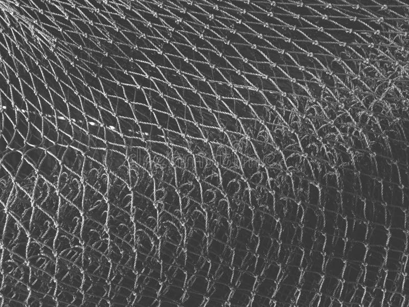 Black Fishing Net Background Texture. Abstract Wallpaper Stock Photo ...