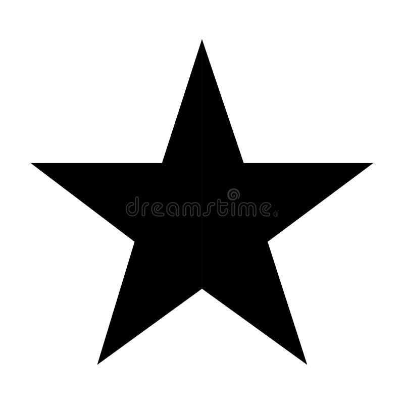 Black Five Stars Icon Cute Isolated on White Background, Chic 5 Star ...