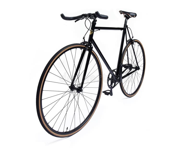 Black fixed gear bicycle stock photo. Image of gear, fixie - 61257896
