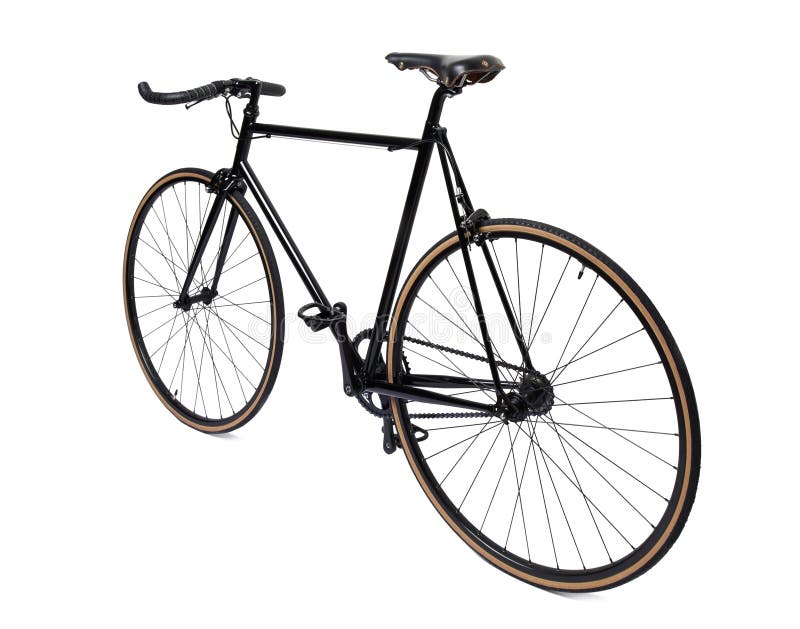 Black fixed gear bicycle stock photo. Image of bike, cycling - 61258196