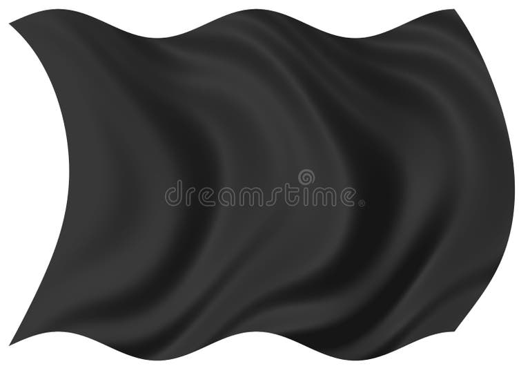 Billowing Black Flag Stock Illustrations – 42 Billowing Black Flag ...