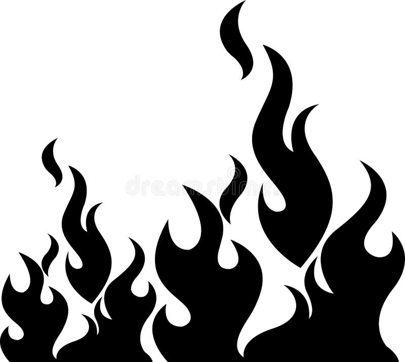 Black flame stock vector. Illustration of fire, artistic - 27005566