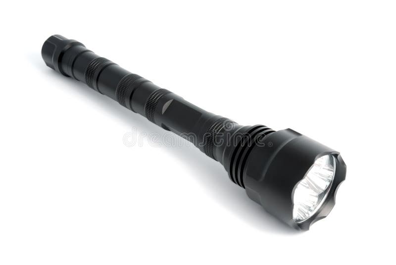 Black flashlight stock image. Image of glass, color, glowing - 17442313