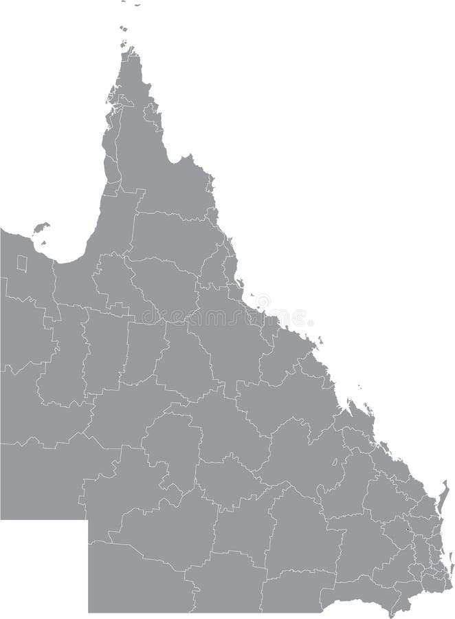 Locator Map of the ABORIGINAL SHIRE of CHERBOURG, QUEENSLAND Stock ...