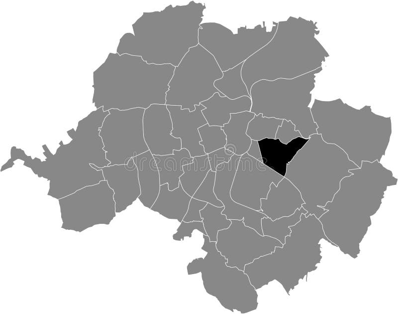 Locator Map of the GABLENZ DISTRICT, CHEMNITZ Stock Vector ...