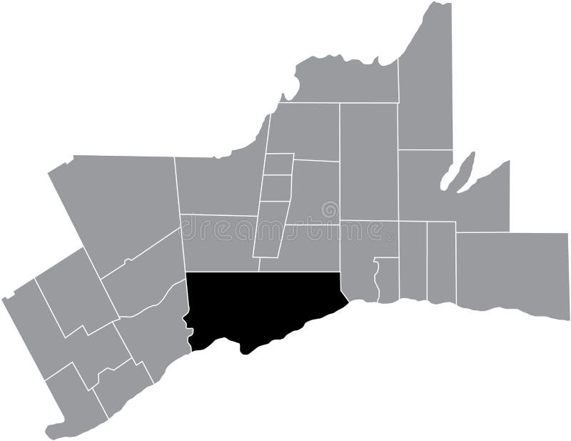 Greater Toronto Area Map Stock Illustrations – 85 Greater Toronto Area ...