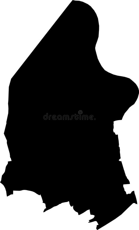 Black Map of the Municipality BEVEREN, BELGIUM Stock Vector ...