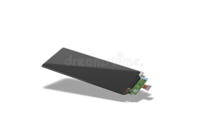 Black Flexible Rectangular Display Mockup Animation, Looped Switch, 4k ...