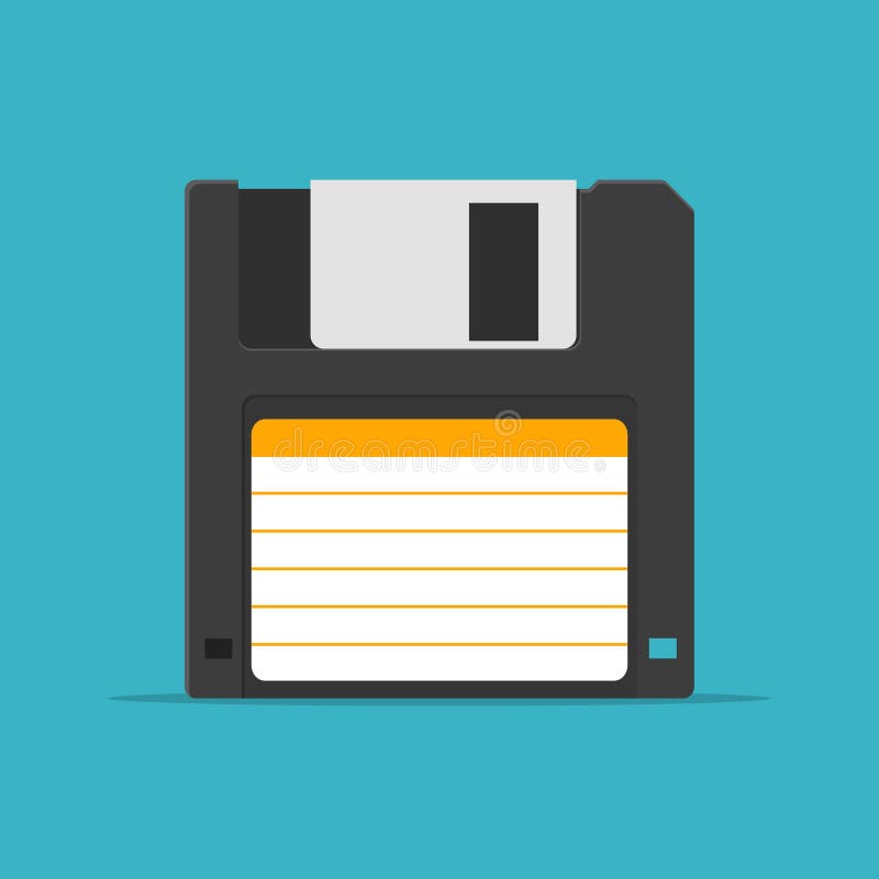Floppy Disk Icon in Flat Style Isolated on White Background. HD ...