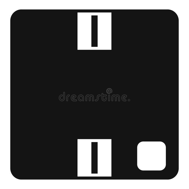 Black Floppy Disk with Silver Label and Metal Hub Diskette Stock ...