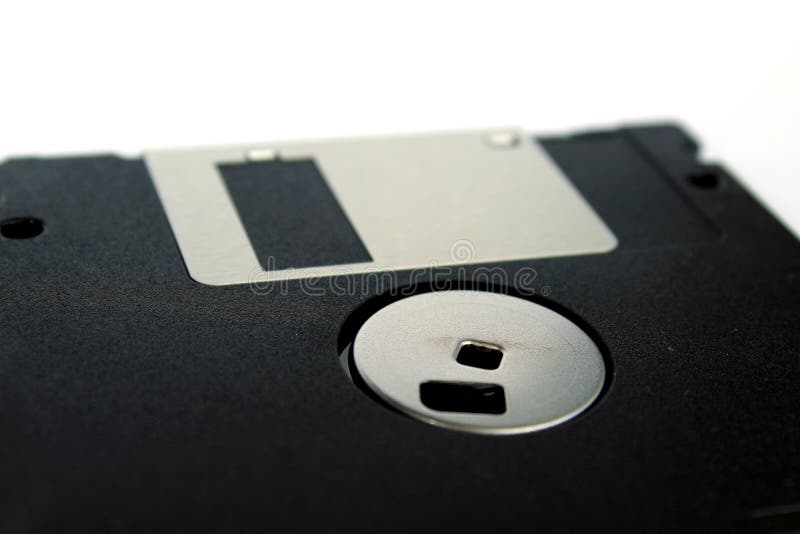 Black Floppy Disks Isolated on White Background Back Side Stock Photo ...