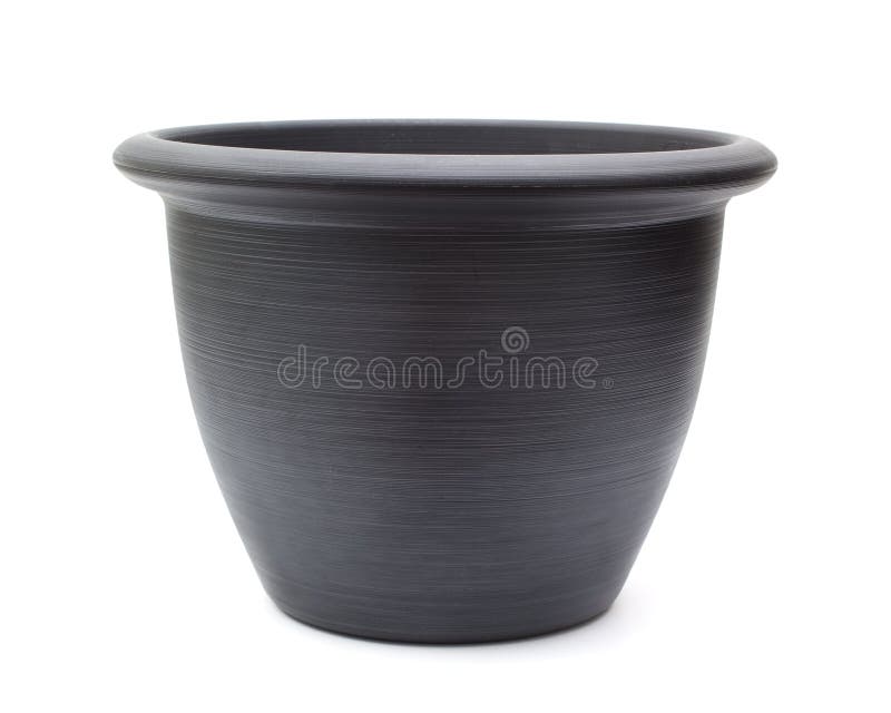 Black Flower Pot stock photo. Image of floral, hobby - 211413790