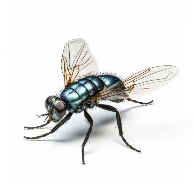 Hyperrealistic 3d Fly on White Background - Stock Photo Stock ...