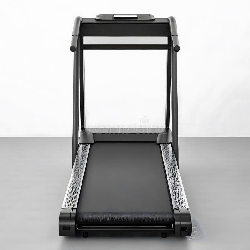 Black Foldable Treadmill with Console and Handrails Exercise Machine ...