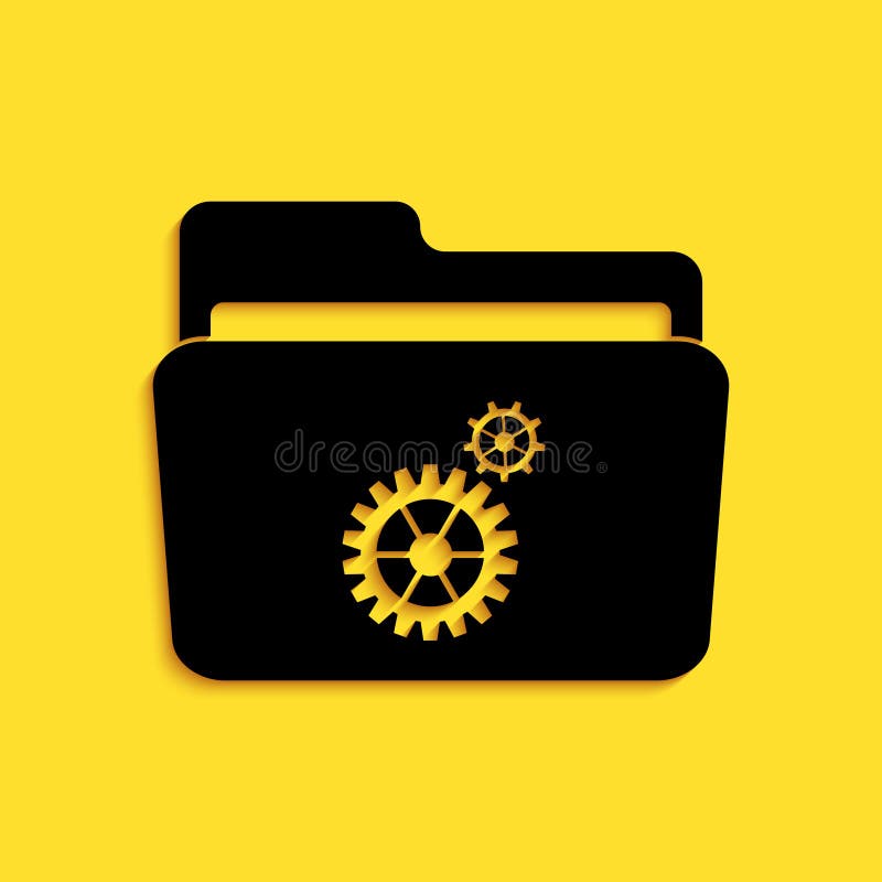 Settings Yellow Neon Icon .Transparent Background. Yellow Neon Vector ...