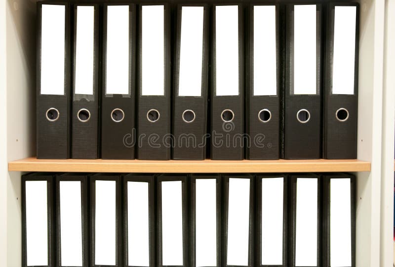 Black folders stock photo. Image of arch, desk, memory - 28630368