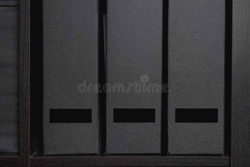 Black Folders for Magazines and Books with Black Empty Rectangular ...