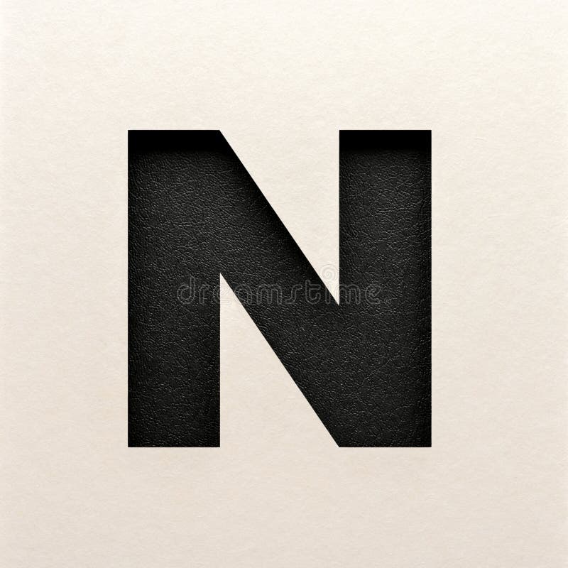 Black Font Design, Abstract Alphabet Font, Realistic Typography - N ...