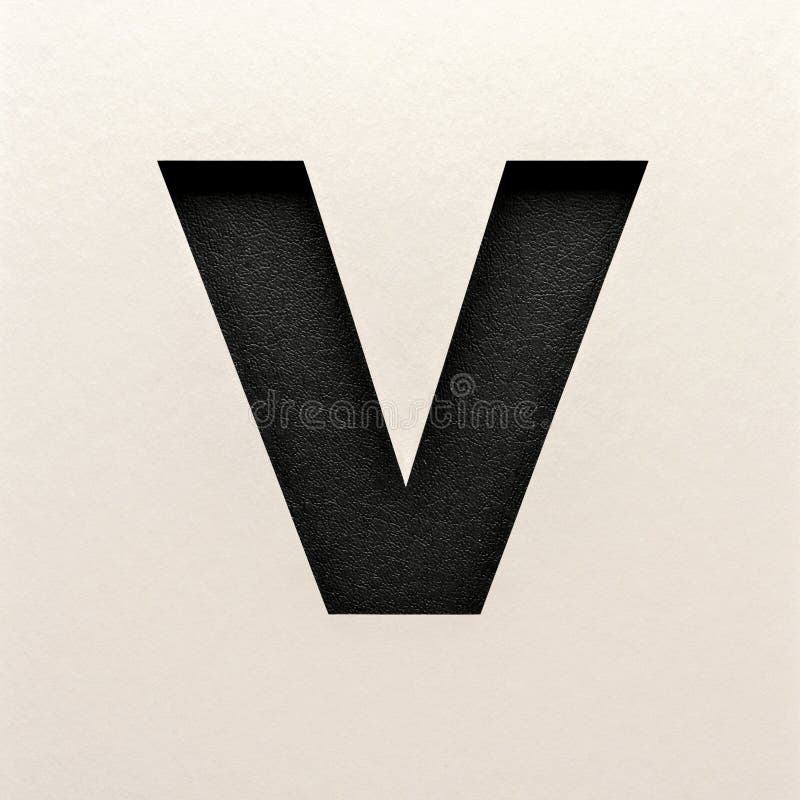 Black Font Design, Abstract Alphabet Font, Realistic Typography - V ...