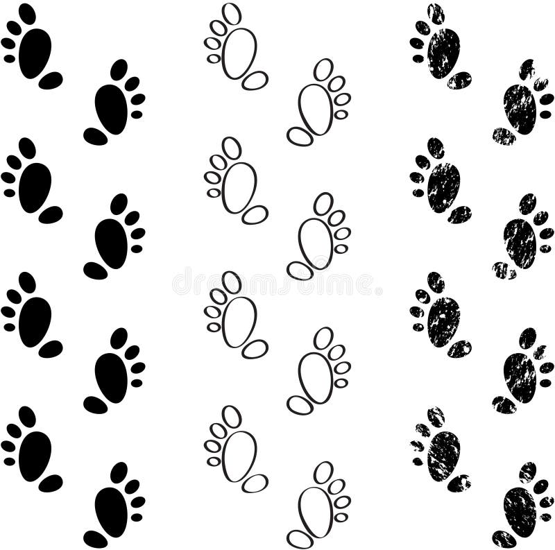 Horizontal Footprints Stock Illustrations – 73 Horizontal Footprints ...