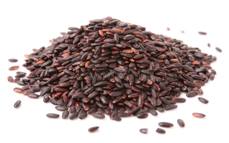Scoop of Chinese Forbidden Black Rise Stock Photo - Image of rice ...