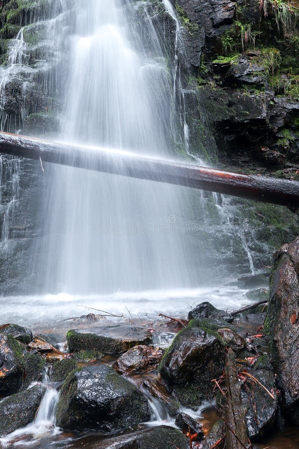 Black Forest waterfall stock photo. Image of nature - 178600636