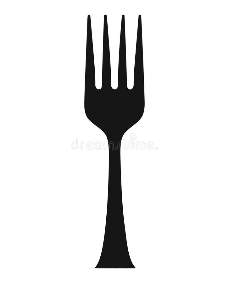 Black Fork Silhouette Clipart Icon PNG Illustration Stock Image ...