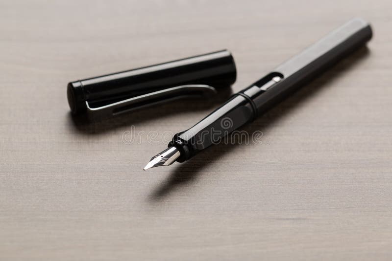 Fountain pen on table stock photo. Image of copy, classic - 140718492