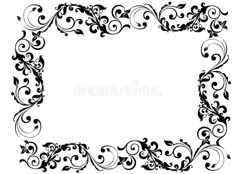 Black Framed Frame Stock Illustrations – 20,145 Black Framed Frame ...