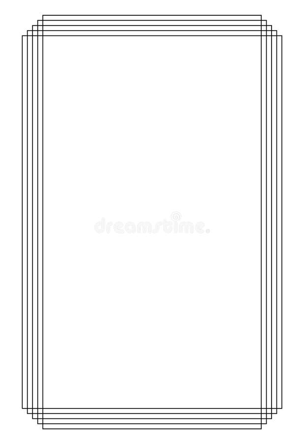 Black Frame for Any Text. Vector Frame Isolated on White Stock Vector ...