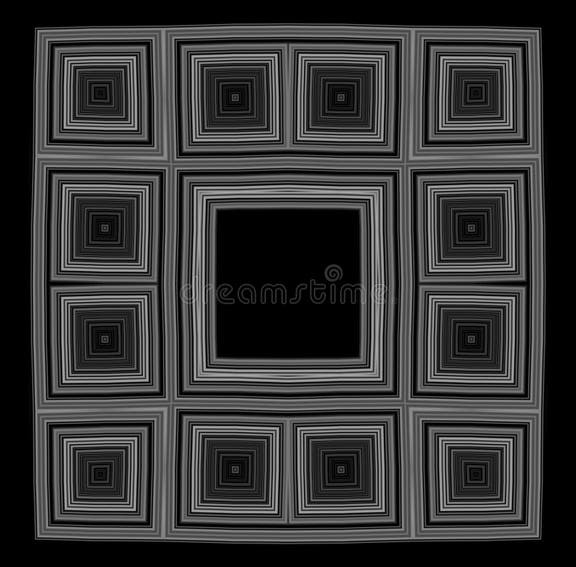 Black frame bw stock illustration. Illustration of decorate - 387065