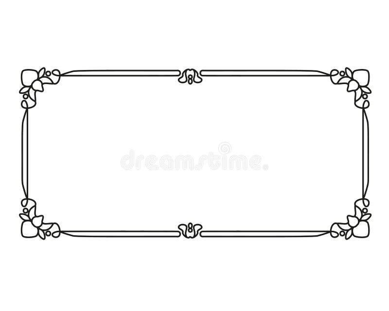 Black frame stock illustration. Illustration of drawing - 82529827