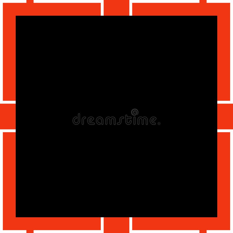 Black Frame Over Red Squares Abstracts Seamless Background Stock ...