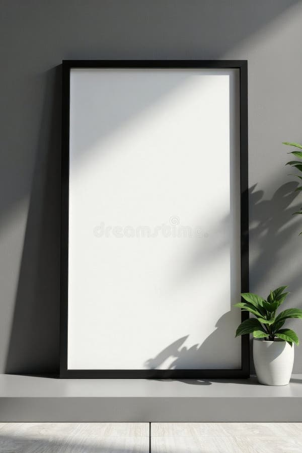 Black Frame on a Scandi Inspired Monochrome Backdrop Elegant and Simple ...