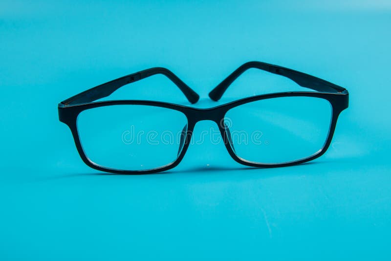 Black Frame Spectacles Glasses Stock Photo - Image of black, optical ...