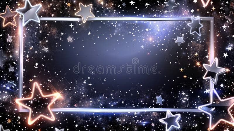 A Black Frame with Stars Creates an Atmospheric Backdrop for ...