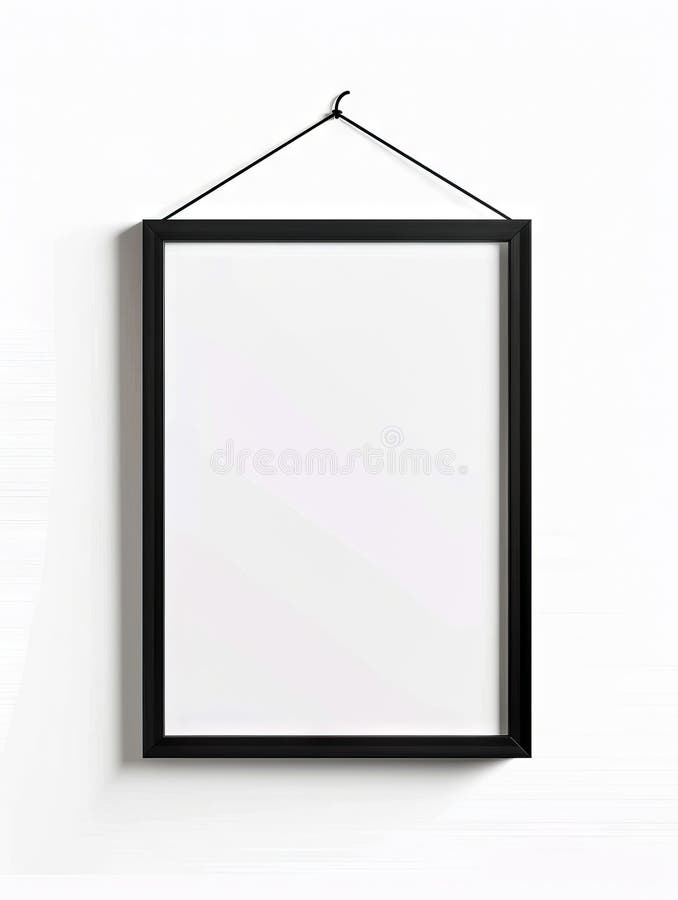Black Frame with White Background Stock Photo - Image of frame, wall ...
