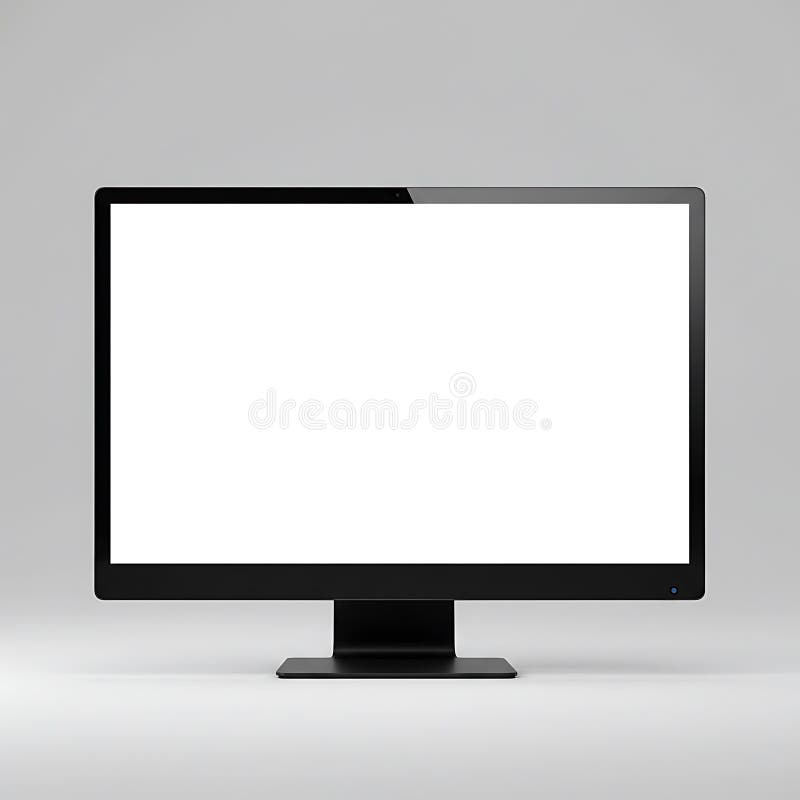 A Black-framed Computer Monitor with a Wide, Rectangular Shape is ...