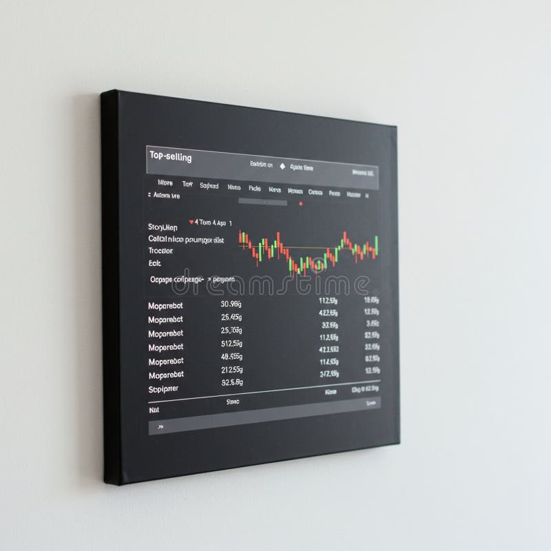 A Black-framed Rectangular Display is Mounted on a White Wall ...