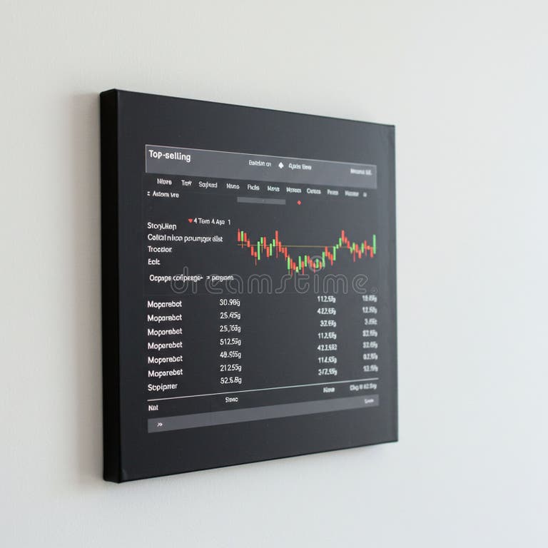 A Black-framed Rectangular Display is Mounted on a White Wall ...