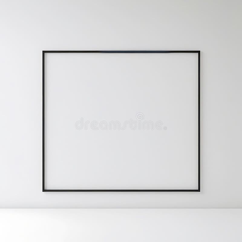 Square Black Framed Mockup Stock Illustrations – 267 Square Black ...