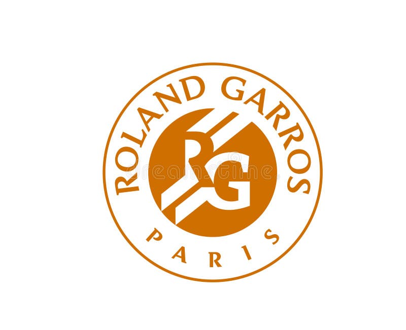 Roland Garros Tournament Symbol Logo Black and White French Open Tennis ...
