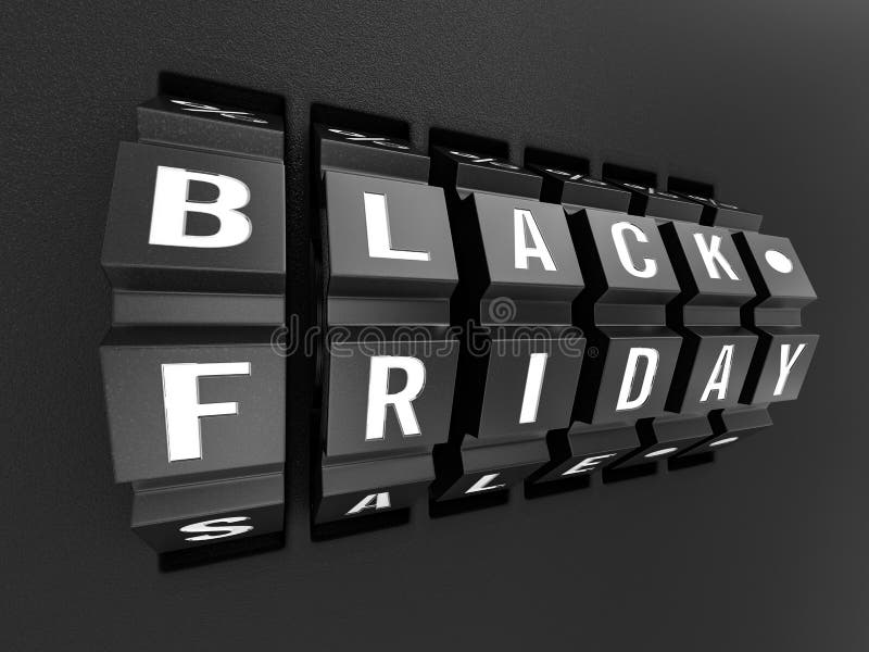 Black Friday Combination Lock Stock Illustration - Illustration of lock ...