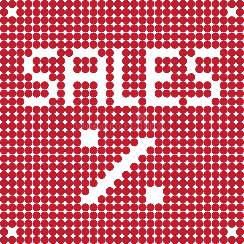 Sales stencil dots stock vector. Illustration of design - 62348499