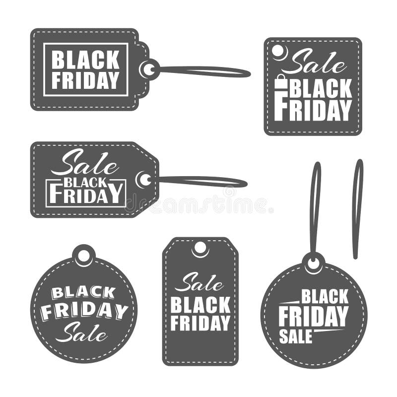 Black Friday labels stock vector. Illustration of biggest - 103539374