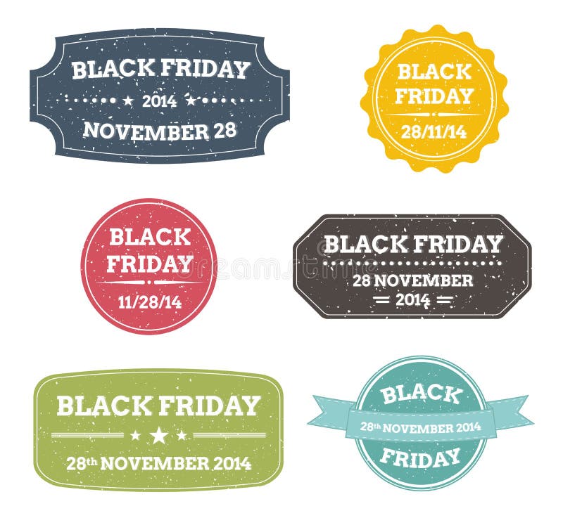 Black Friday sale labels stock vector. Illustration of sale - 34044205