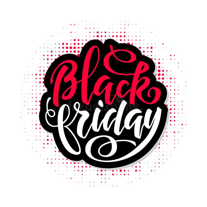 Black Friday Lettering Vector Stock Vector - Illustration of ...