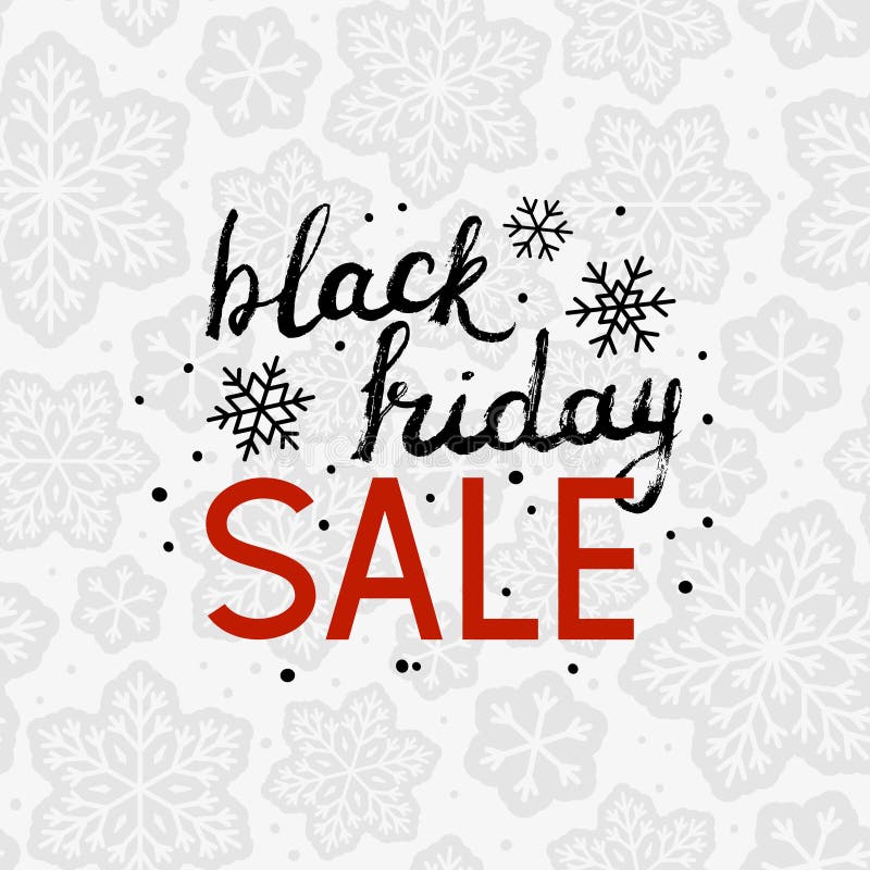 Black friday lettering stock vector. Illustration of advertising - 79195201