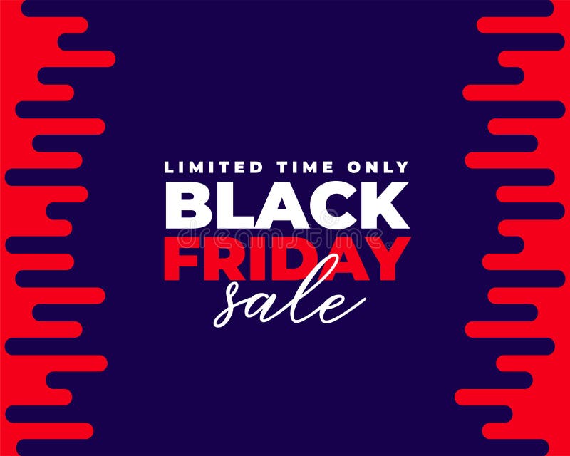 Black Friday Limited Sale Template in Modern Style Stock Vector ...
